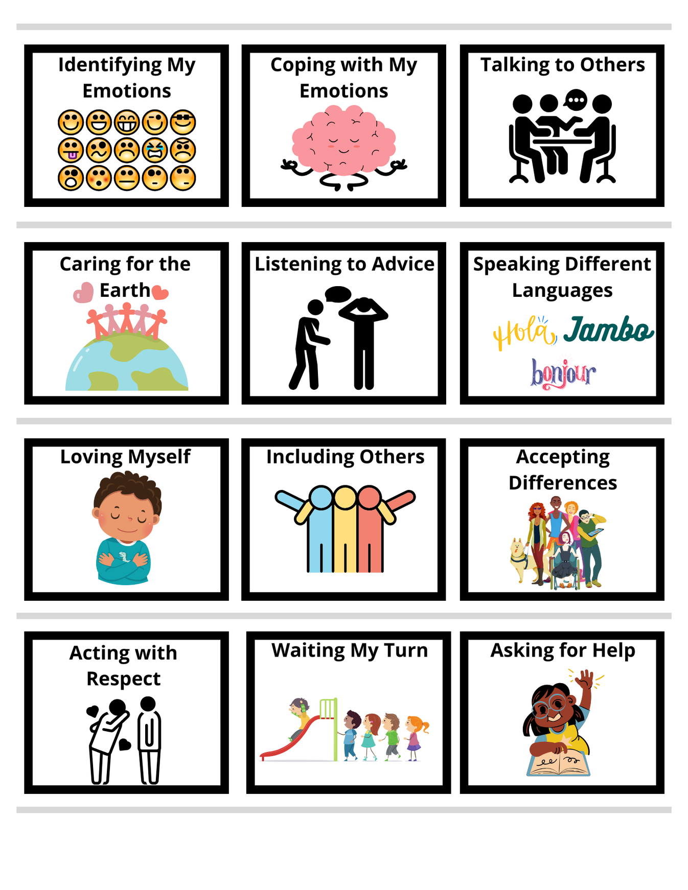 Strength Assessment Cards – Little Lotus Therapy