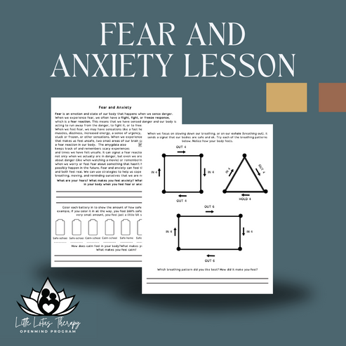 Fear and Anxiety Lesson – Little Lotus Therapy